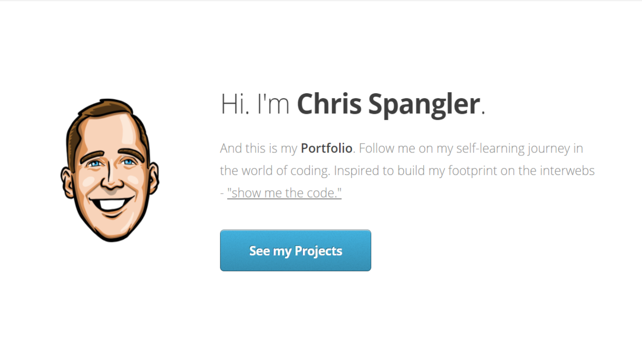 Chris Spangler's Website Portfolio Exploratorium